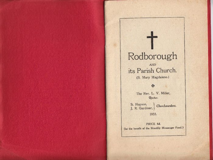 Rodborough Church Council Minute Book 1927-1947 – Remembering Rodborough